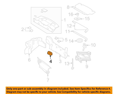 FORD OEM 05-09 Mustang Interior Trim-Rear Trim Panel Fastener ...