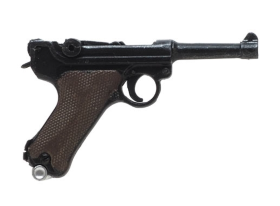 MINIATURE 1:6 SCALE GERMAN LUGER PISTOL WWII GUN PLASTIC DRAGON ...