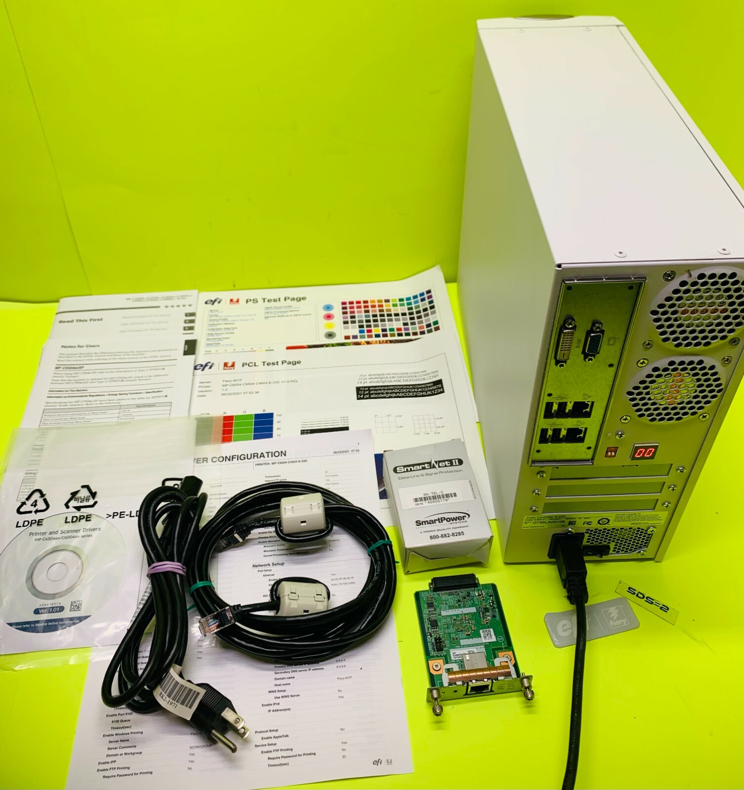 Ricoh E-23C Fiery EFI Color Controller for Ricoh MPC3004 C3504 C4504 ...