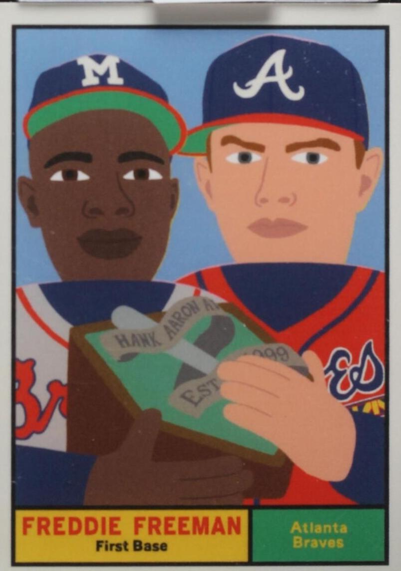 2021 Topps Project 70 - Keith Shore Freddie Freeman, Hank Aaron #178 ...
