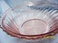 SALAD BOWL Vintage Pink Depression Glass Swirl Rimmed Bowl 9" D 1930s ...