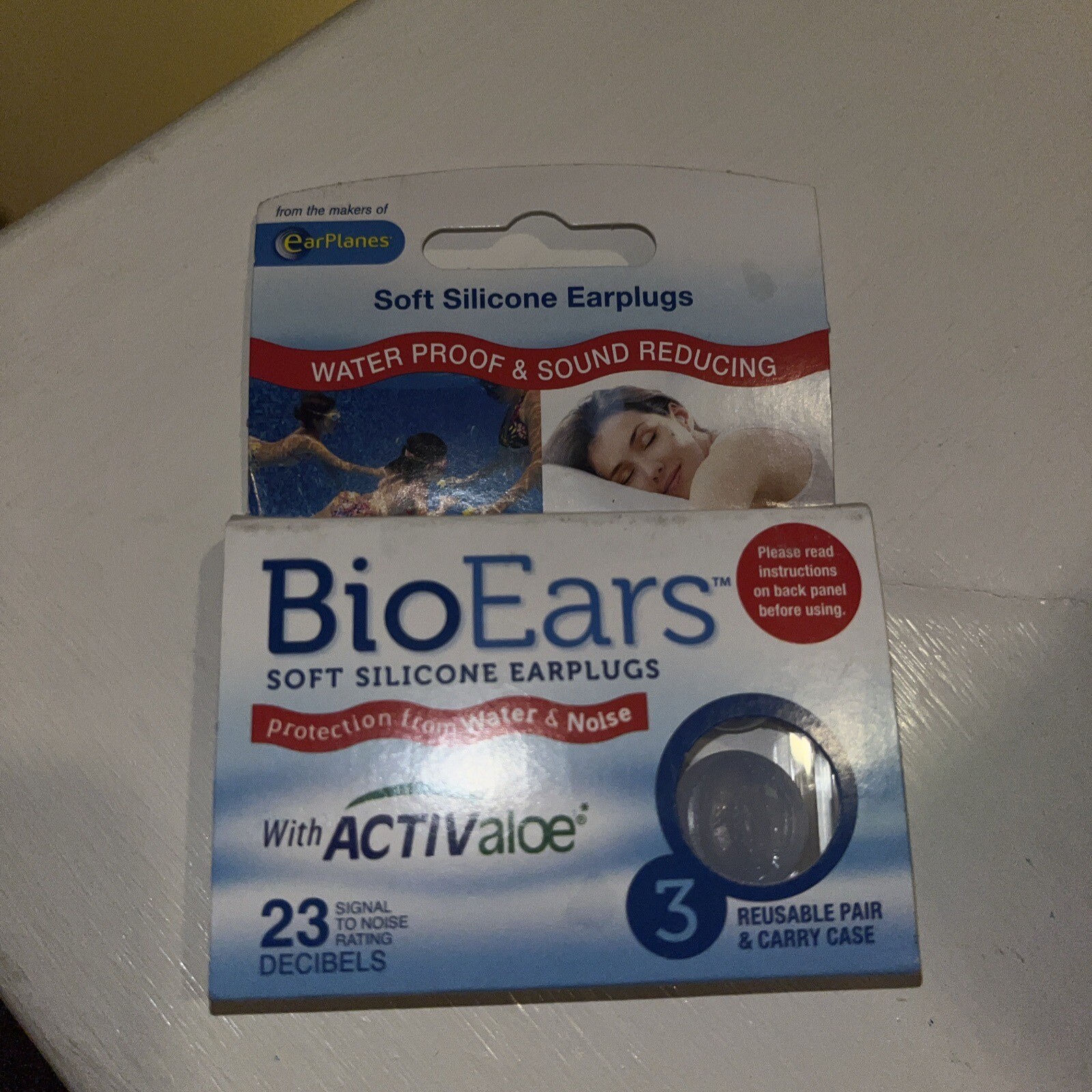 Bioears Reusable Soft Silicone Earplugs - Blue, 3 Pairs for sale online ...