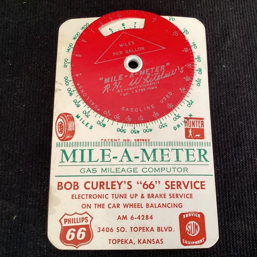 Vintage Phillips 66 Station Mile a Meter Gas Mileage Computor ...