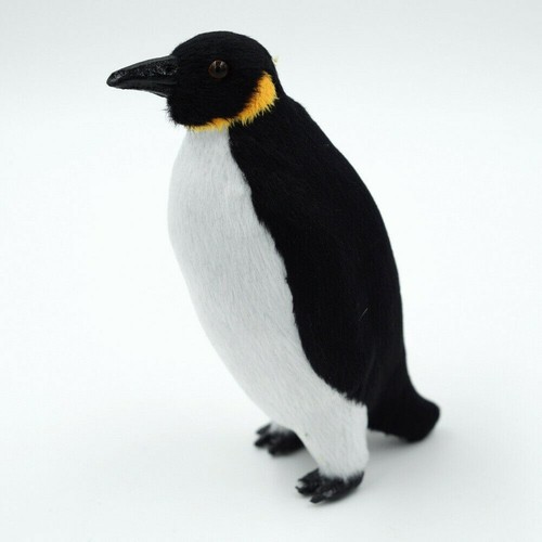 1pc Fake Artificial Penguin Bird Faux Fur Realistic Home Garden Decor ...
