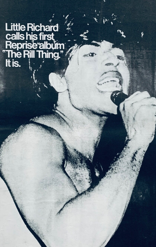 LITTLE RICHARD 1970 original POSTER ADVERT THE RILL THING Reprise ...