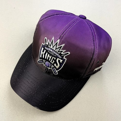 Vintage Sacramento Kings Hat Cap Strapback Purple Black Puma NBA ...
