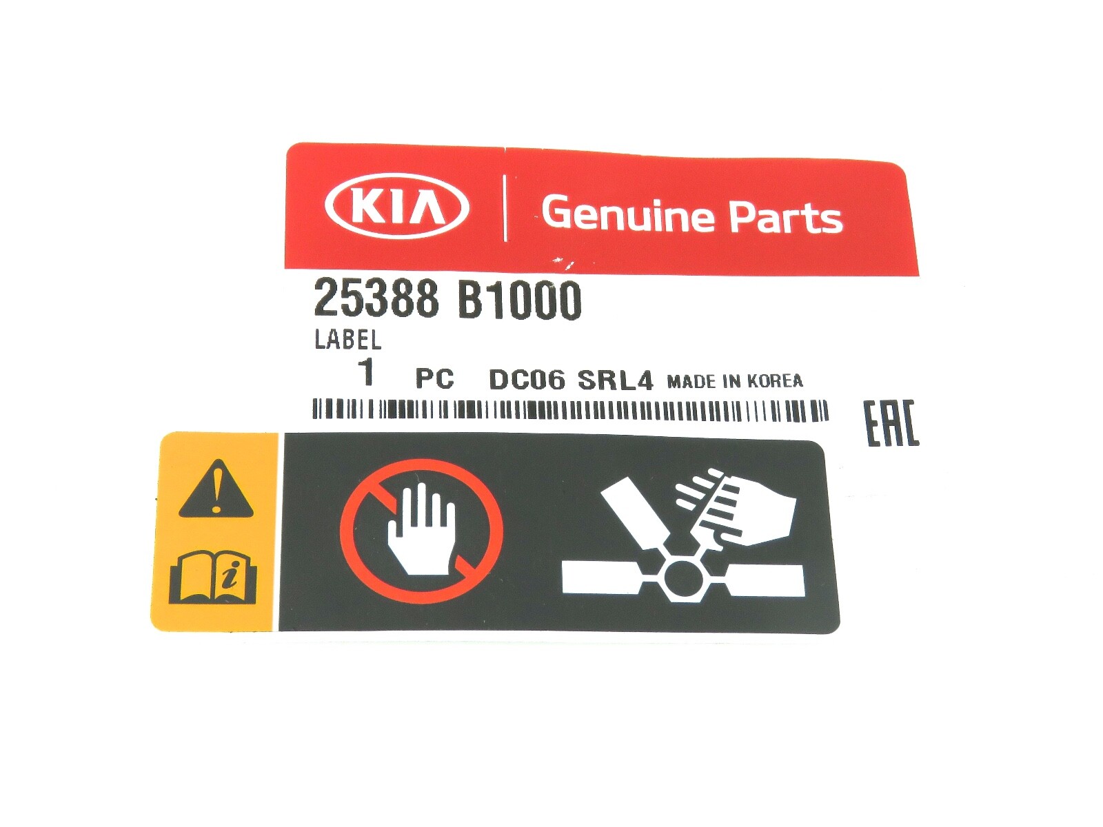 Genuine New KIA CAUTION DECAL Sticker For Cadenza 2018-2018 Forte ...