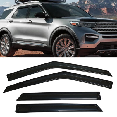Fit 2020-2023 Ford Explorer Window Visors Sun Vent Shade Rain Wind ...