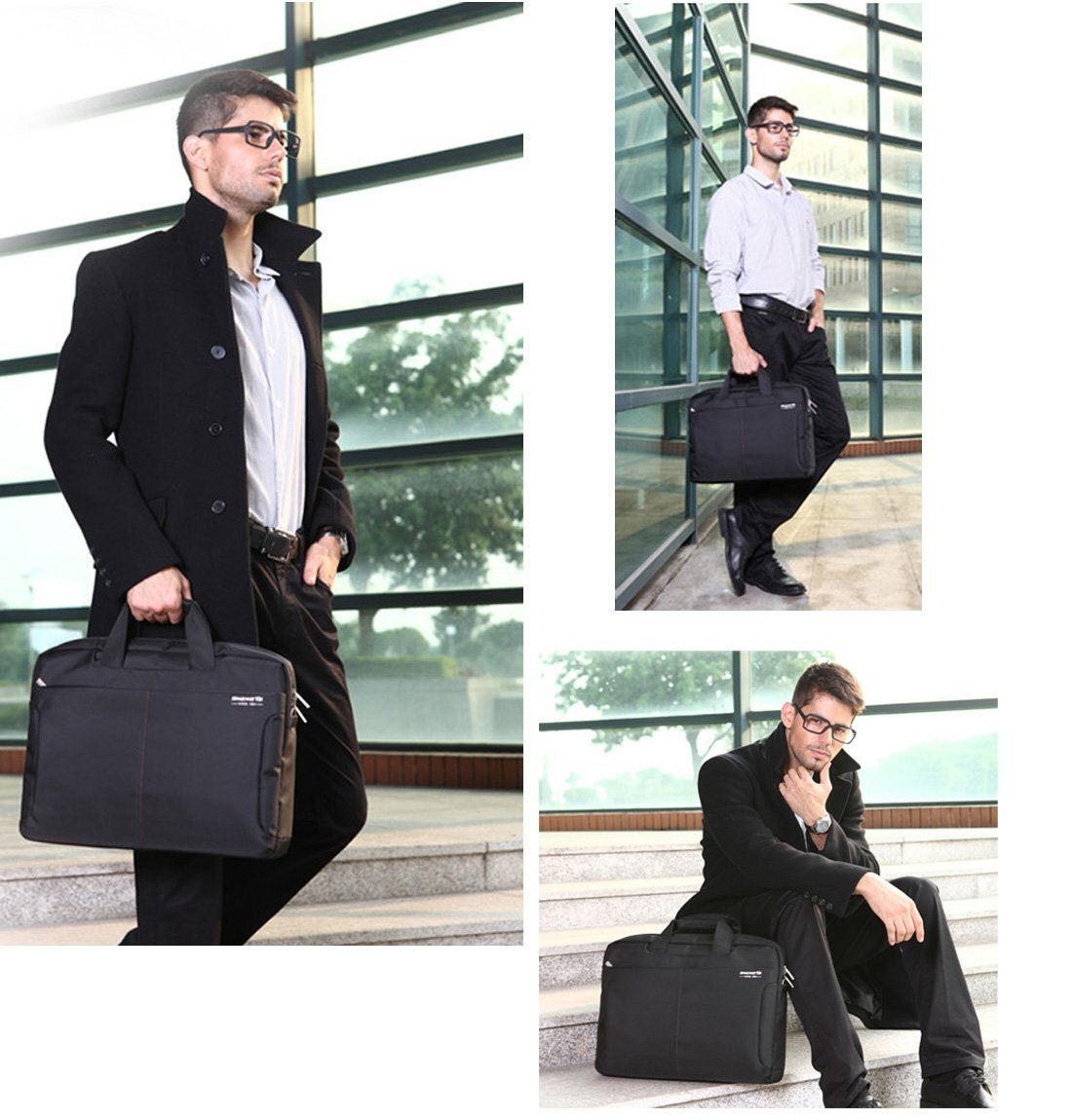 18 Inch Laptop Bag Briefcase Case fits up to 18.4 Inches Notebook ...
