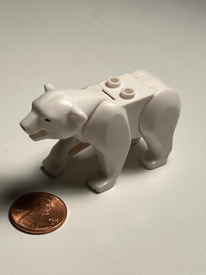 Lego White Polar Bear Alaska Explore Posable Head and Legs CITY ZOO ...