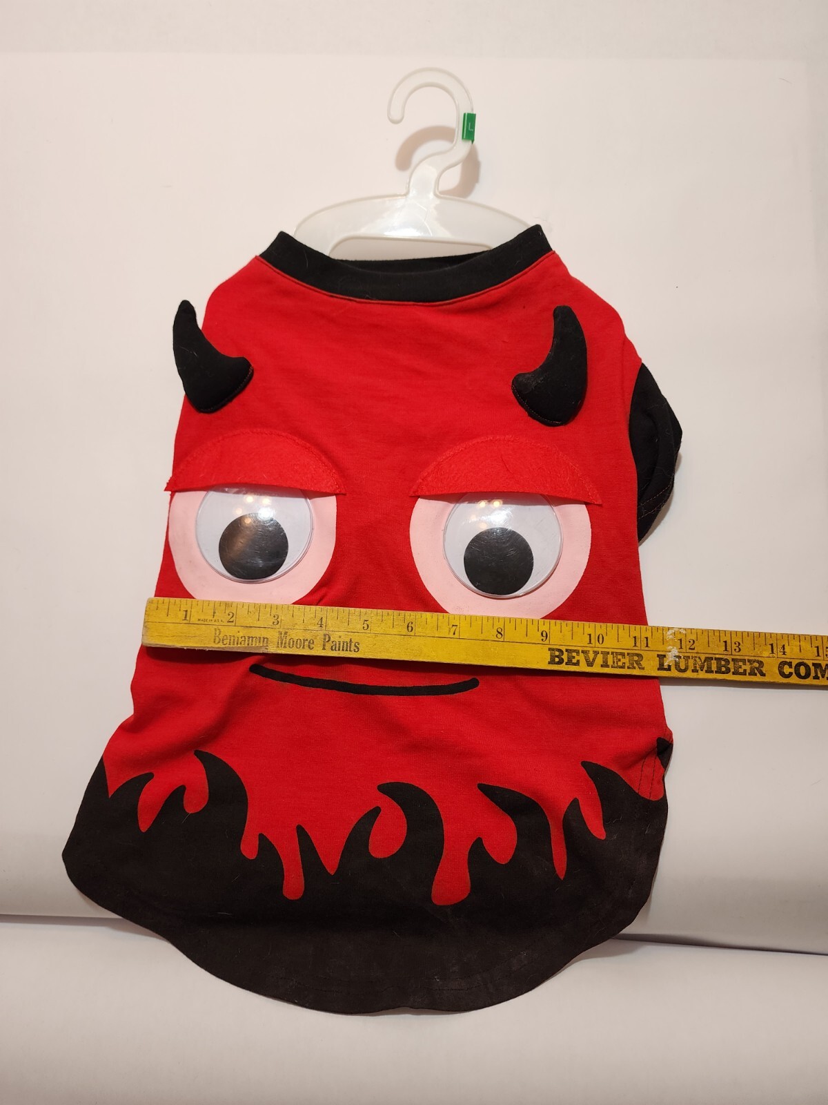 Martha Stewart Google Eye Red Devil Dog Dress Up Costume Outfit, Large ...