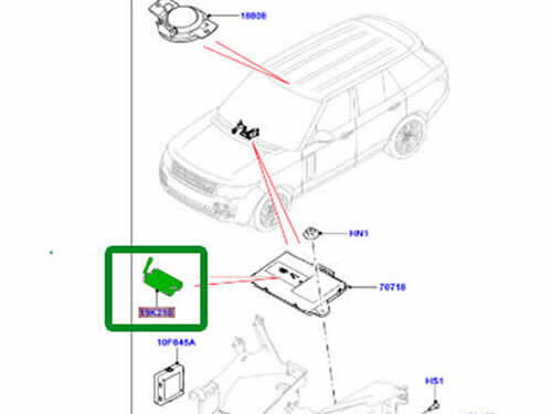 LAND ROVER TELEMATICS BATTERY EVOQUE RANGE ROVER DISCOVERY SPORT ...