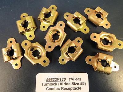 TURNLOCK AIRLOC Receptacle 99833P130 for CAMLOC Type Studs (10) | eBay
