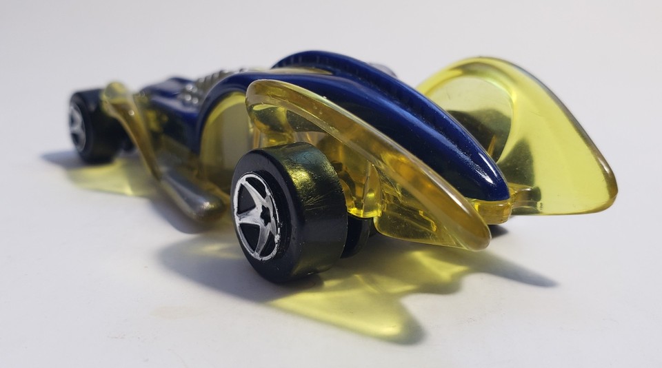 Hot Wheels Sport Car 2008 W/Wing Mattel Blue Yellow Model 3.5" McDonald ...