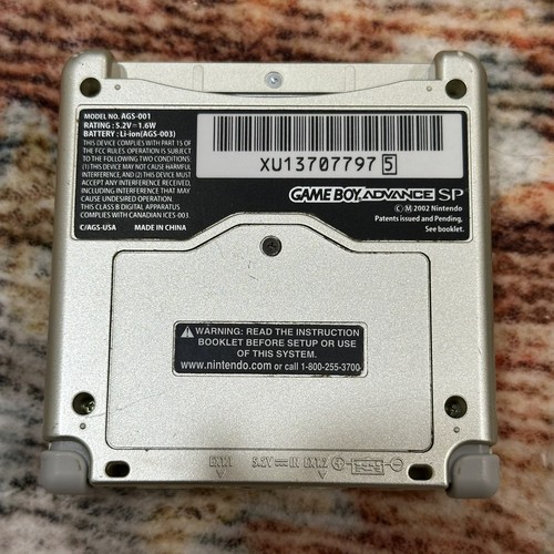 Nintendo GameBoy Advance Gold, GBA SP (AGS-001) Handheld Video Game ...