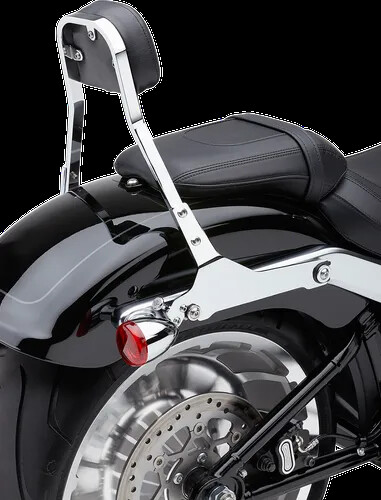 Cobra 11in Steel Chrome Square Mini Backrest Kit Harley Fat Boy 107 18 ...