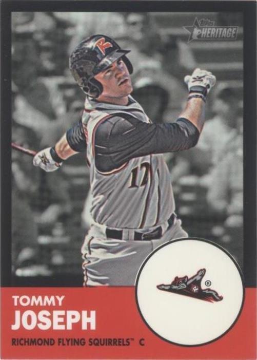 2012 Topps Heritage Minor League Edition - Tommy Joseph #141 Black ...