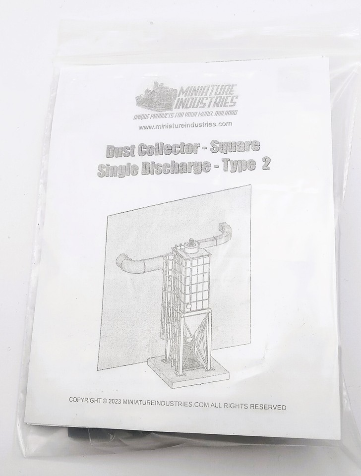 O Scale Dust Collection Sq. S. Kit for Grain Elevator Structures 1:48 ...