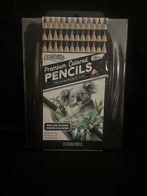 ArtSkills Premium Colored Pencils Set of 36 - Soft Core Artist Colored ...