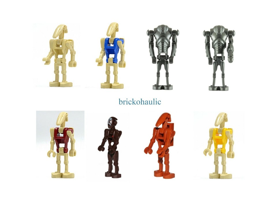 Lego Battle Droid Super Commando Pilot Security Droid Star Wars ...
