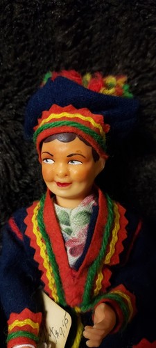 Vintage ~ Norwegian/ Norway Lapp Doll ~ Traditional Outfit Excellent ...