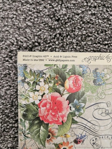 Graphic 45 Paper 12x12 "Flutter" Collection "Exquisite"/Full Pack/New ...