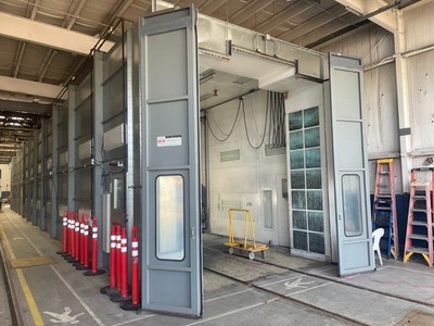 Global Finishing Solutions Spray Booth , Drive Thru, Crossdraft 16'Wx16 ...