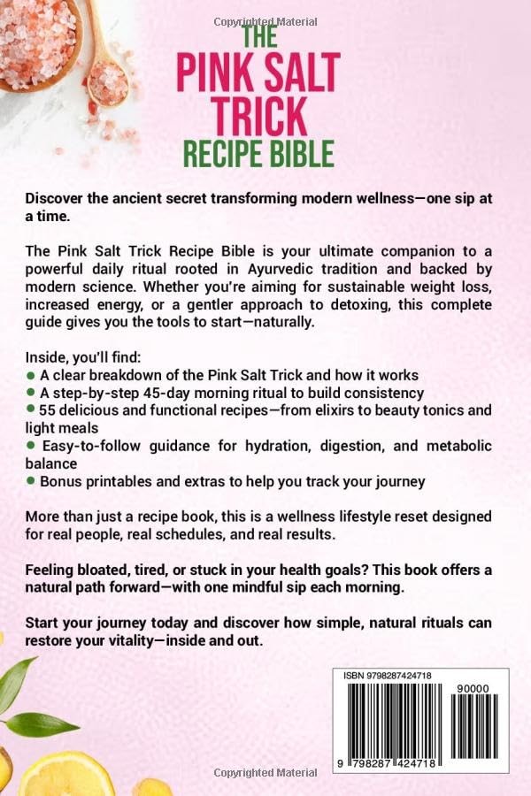 The Pink Salt Trick Recipe Bible: The Ultimate Detox Ritual for Natural ...