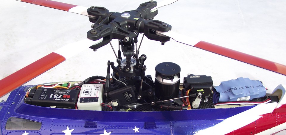 470 Stars&Stripes B 407 ARF RC Helicopter Pre-Painted Fuselage 470 Size ...