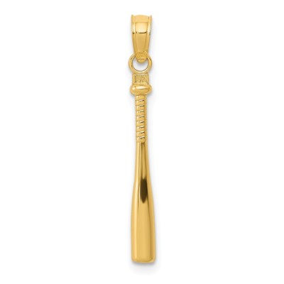 14k Yellow Gold 3-D Baseball Bat Charm Pendant 0.99 Inch | eBay