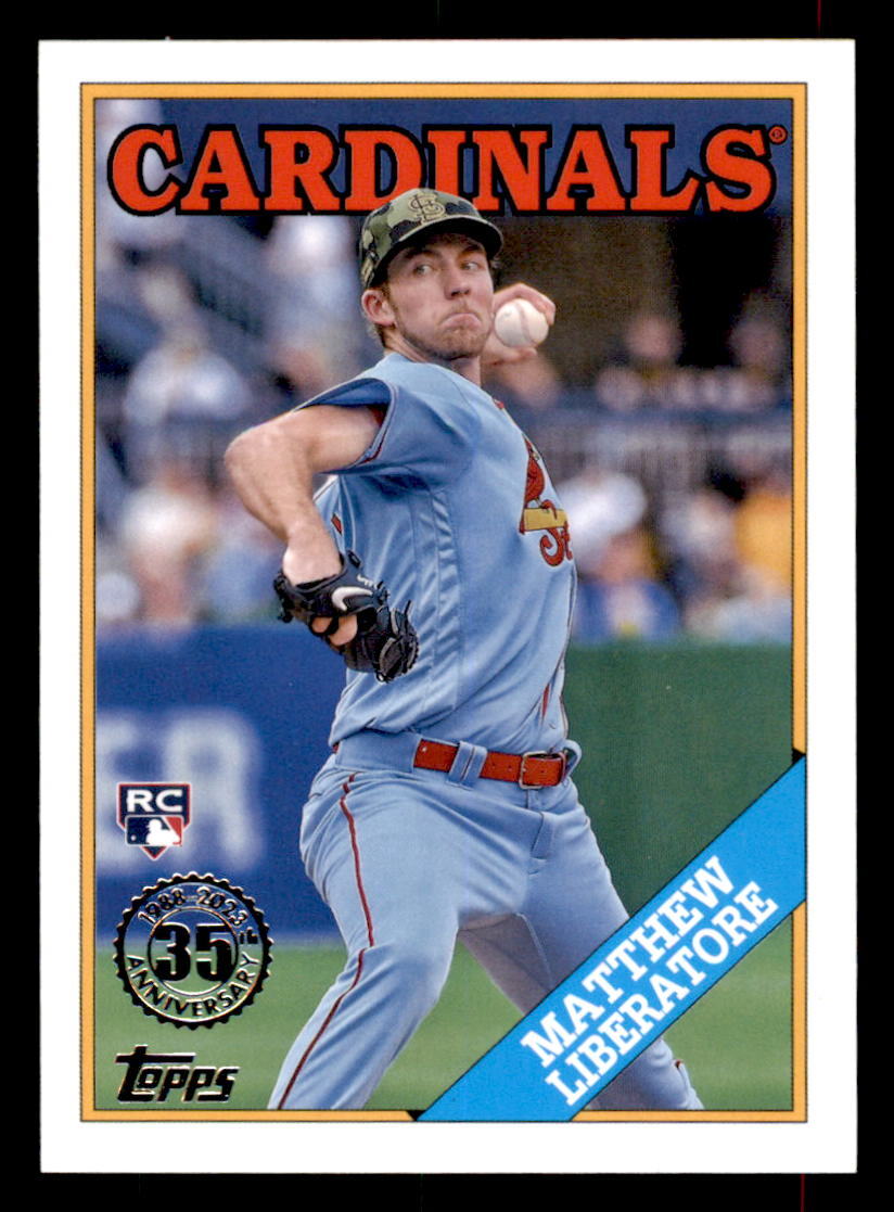 2023 Topps 1988 Baseball #T88-95 Matthew Liberatore St. Louis Cardinals ...