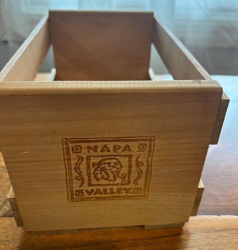 Napa Valley 20 CD DVD Video Game Storage Wood Crate Rack Media Holder ...
