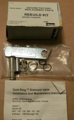 NEW NOS Parker 02F20C1103AAFR Valve Repair Kit Gold Ring Rebuild Kit | eBay