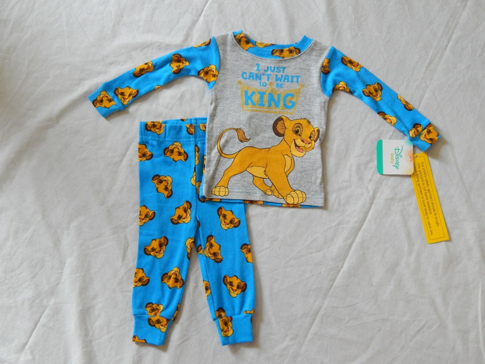 Lion King Pajamas Baby Boys Size 9 Months Simba Sleep set 2pc NEW ...