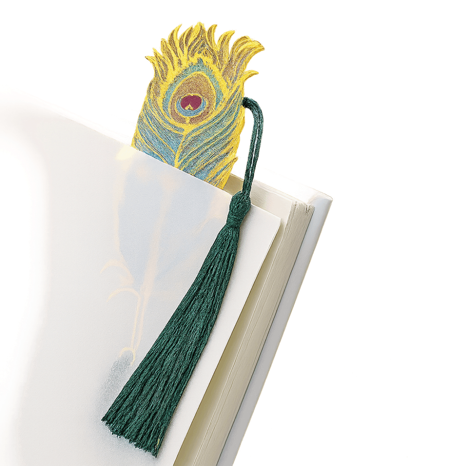 Creative Peacock Feather Bookmark Decorative Bookmark Reading Accessory ...