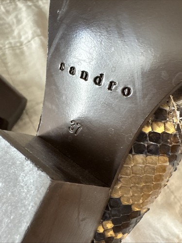 Sandro Python Chelsea Ankle Boots Pointed Toe Size 37 | eBay