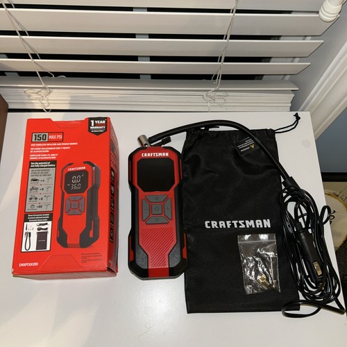 NEW CRAFTSMAN Portable 12-volt Air Inflator 150 Max PSI Red CMXPTXA1201 ...