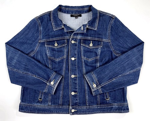 Talbots PLUS PETITE Size 1X Womens Dark Blue Jean Denim Jacket Blazer ...