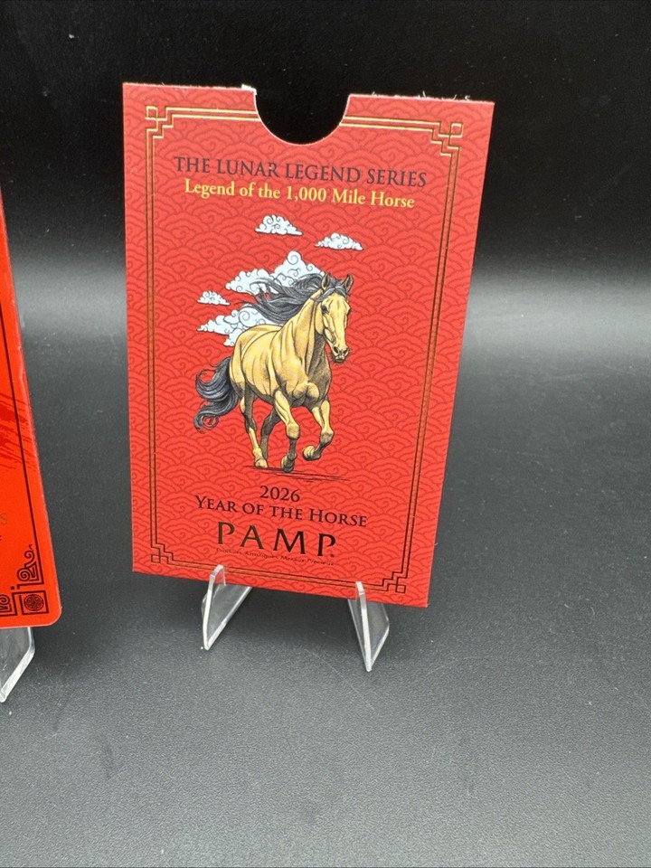10 Gram Silver Bar - PAMP - 2026 Year of the Horse - with Envelope | eBay