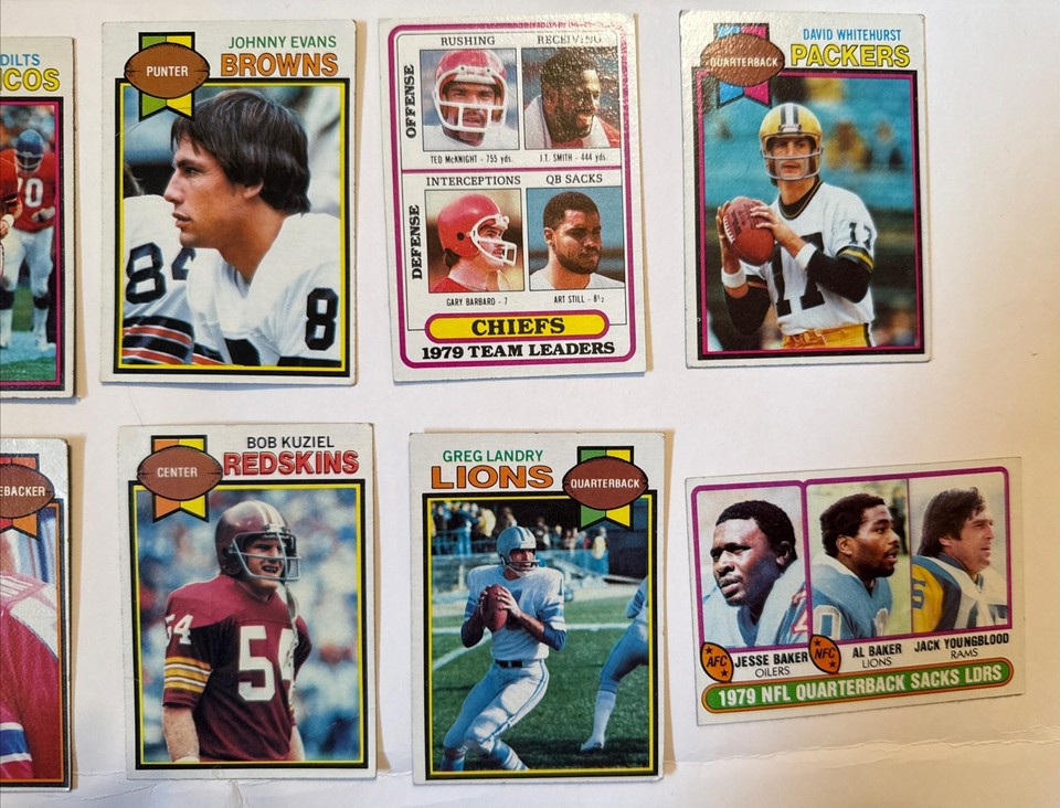 LOT OF 18 1979 Vintage Topps NFL Football Cards | eBay