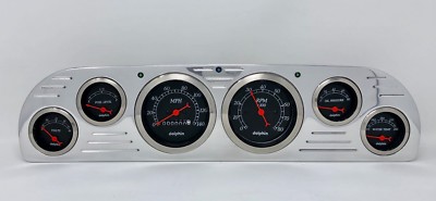 1957 1958 1959 1960 Ford Truck 6 Gauge Dash Cluster Black | eBay