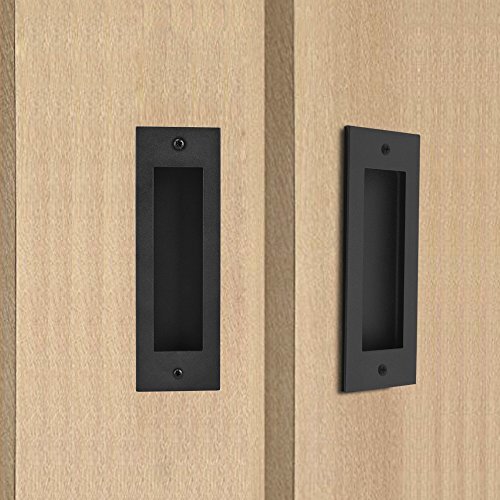 6.5" 2 Pack Sliding Barn Door Handle Heavy Duty Finger Pull Set Grab ...