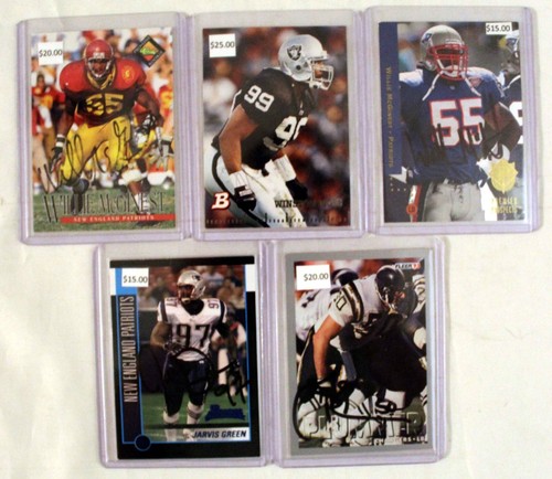 NFL Authentic Autographed Player Assorted Card Lot See Pictures Nice ...