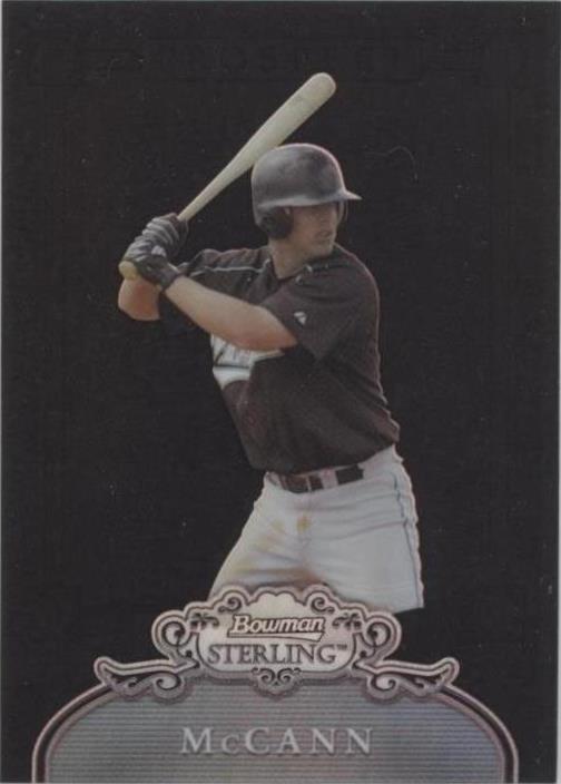 2006 Bowman Sterling - Prospects Brad McCann #BSP-BWM Black Refractor ...