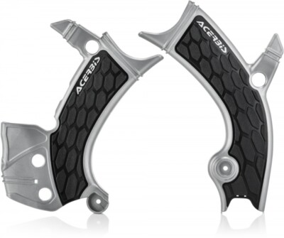 Silver Black X-Grip Frame Guards Fit Yamaha WR450F 2019 2020 2021 2022 ...