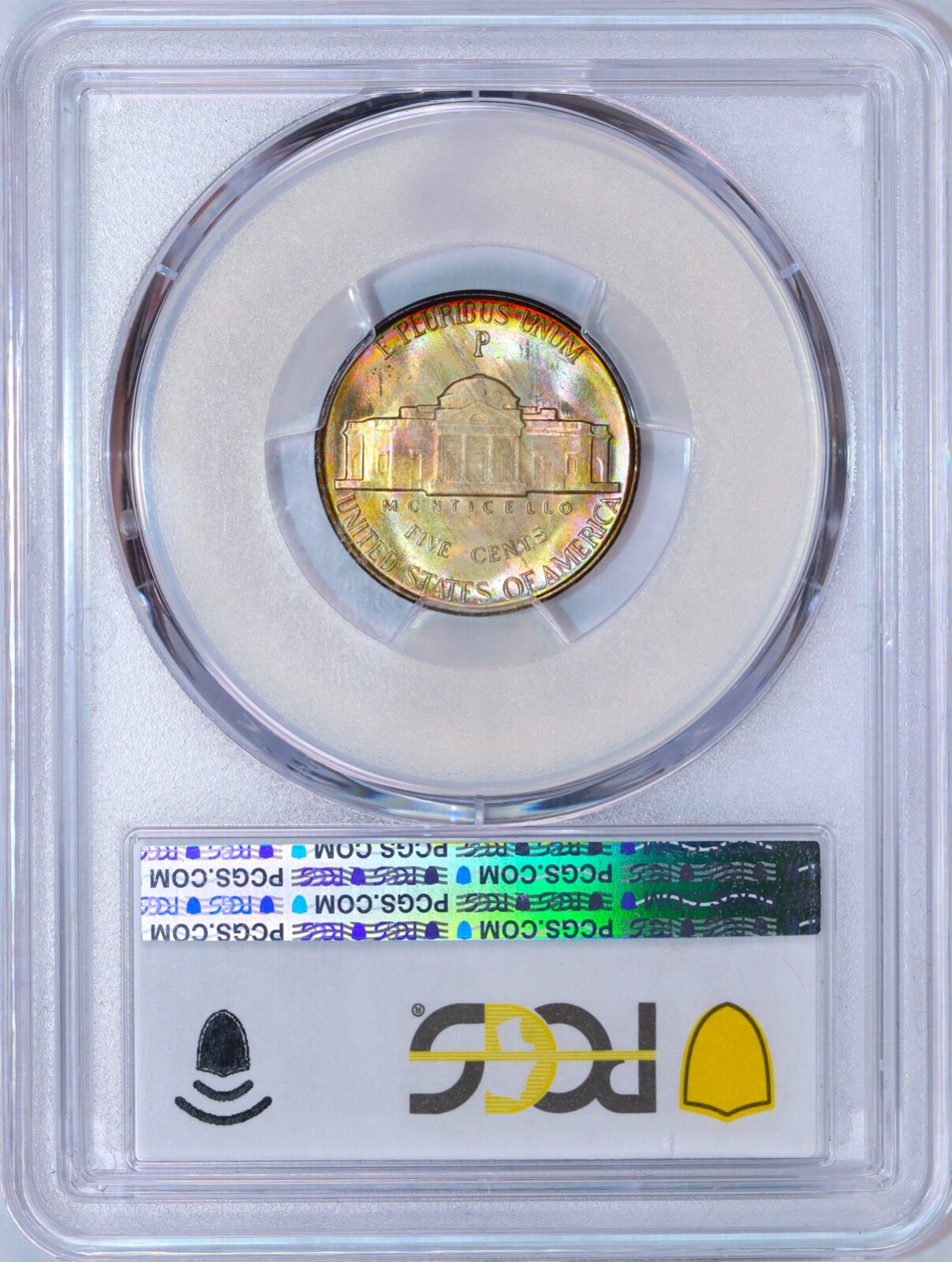 1945-P Silver War Jefferson Nickel | PCGS MS67 | Neon Toning | Crazy ...