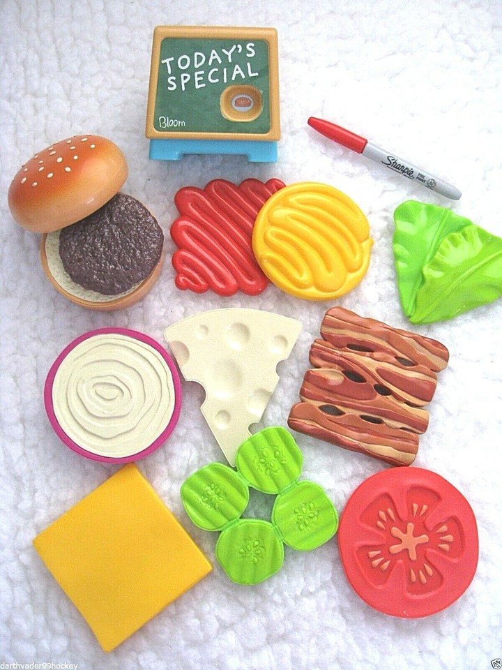 GIANT CHUNKY FUN FOOD PLAY BUILD A SANDWICH + MILK + PICKLE + CHIPS ...