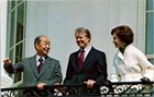 Jimmy Carter Rosalynn Premier Fukuda Japan March 26 1977 DC postcard ...