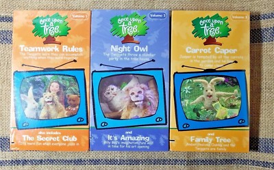 Once Upon A Tree VHS Lot - Teamwork Rules, Carrot Caper, Night Owl ...