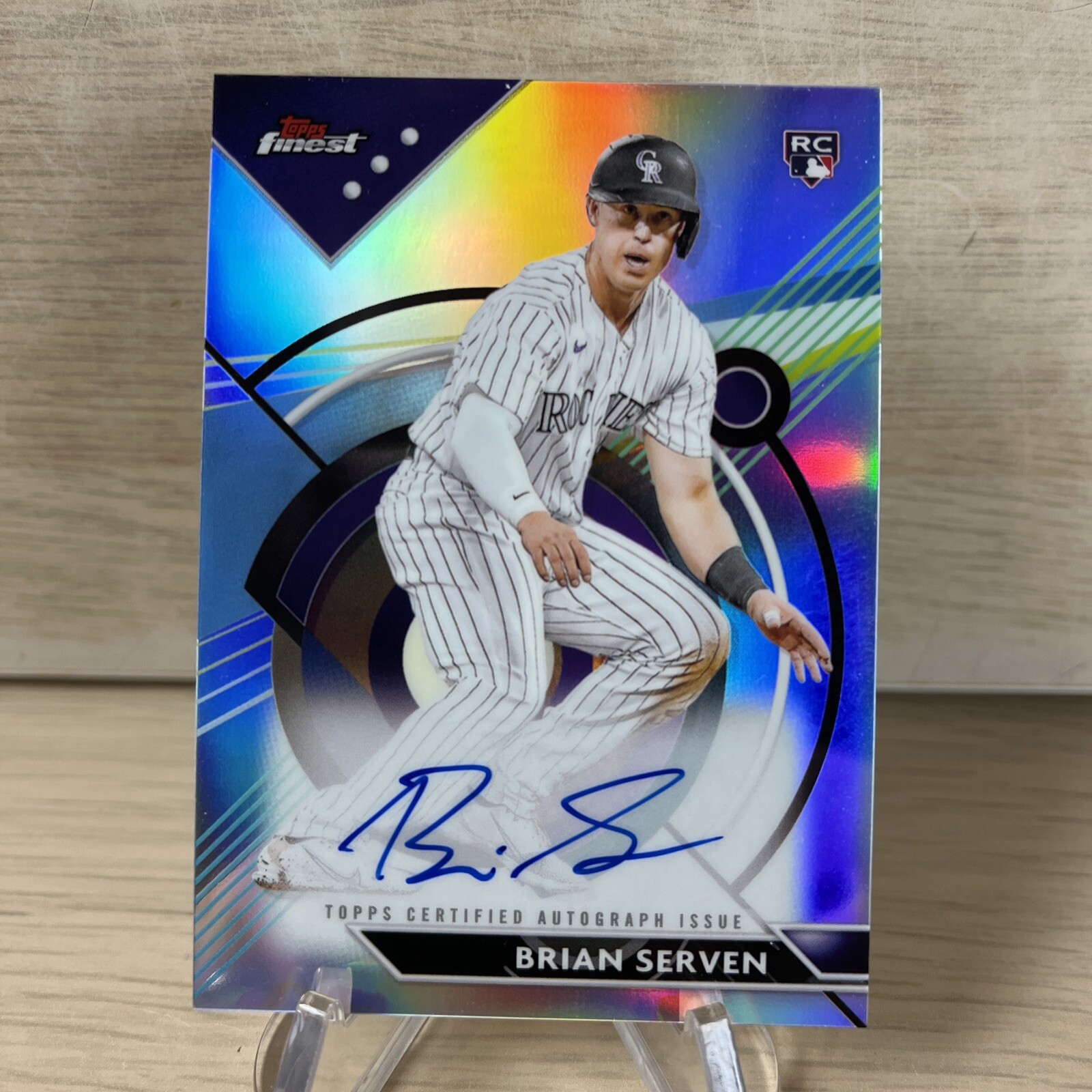 2023 Topps Finest Brian Serven Autographs Rookie Auto RC #FA-BS ...
